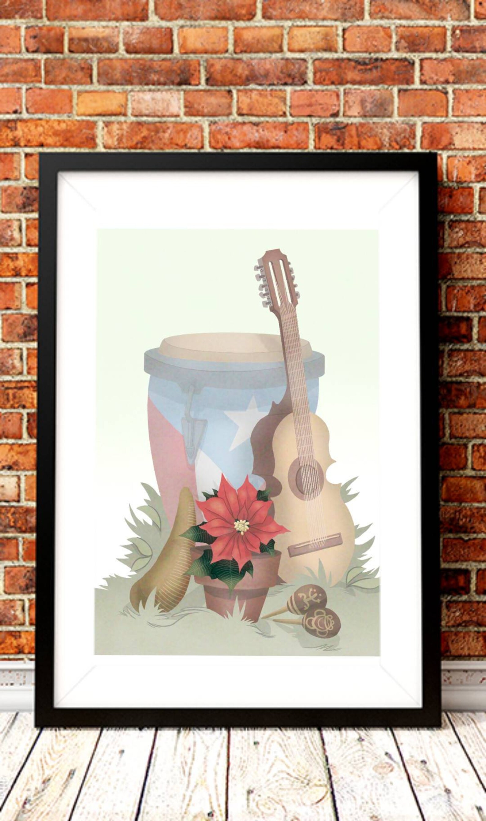 Puerto Rico Wall Art Home Decor Jibaro Parranda Print - Etsy
