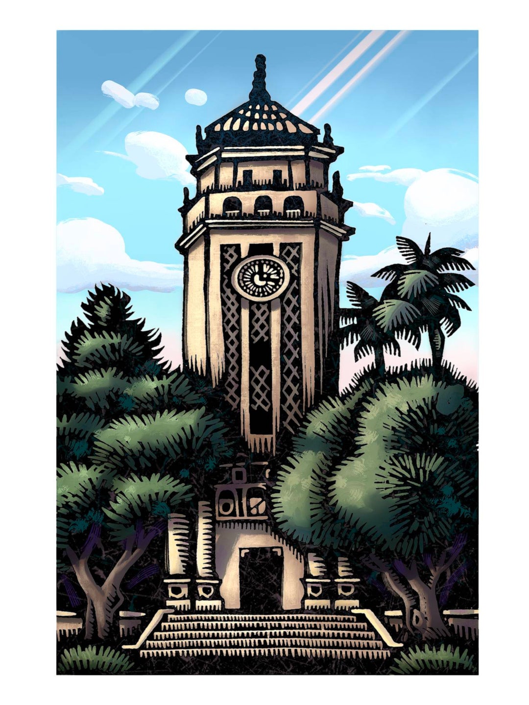 Puerto Rican UPR Art Print, Boricua Home Decor Gifts - Etsy