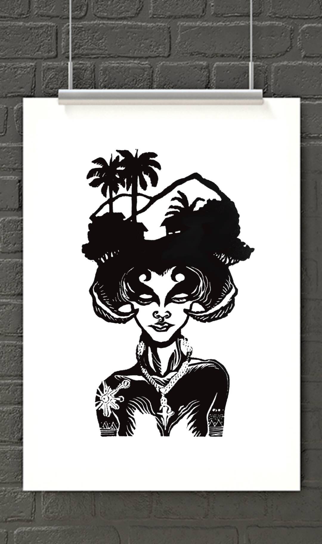 Puerto Rican Taina Art Print Boricua Jibara Home Decor Gifts - Etsy