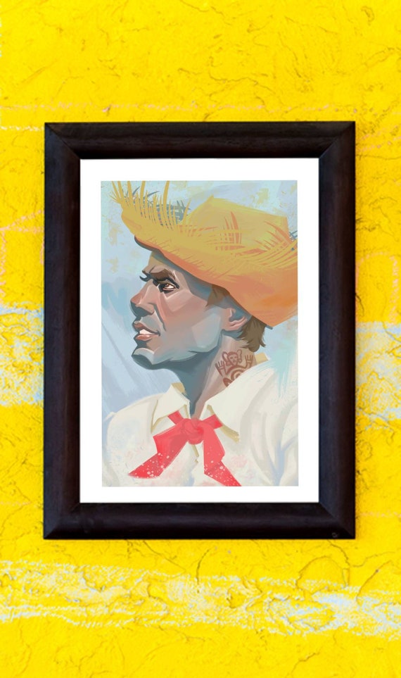 Jibaro Puertor Rican Art Print Puerto Rico Pared Home Decor - Etsy España