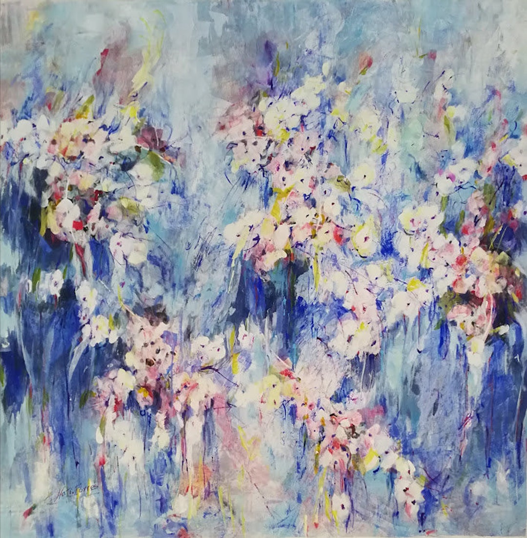 Unique Neo-romantic Expressionist Flower Wall Hanging Painting - Etsy