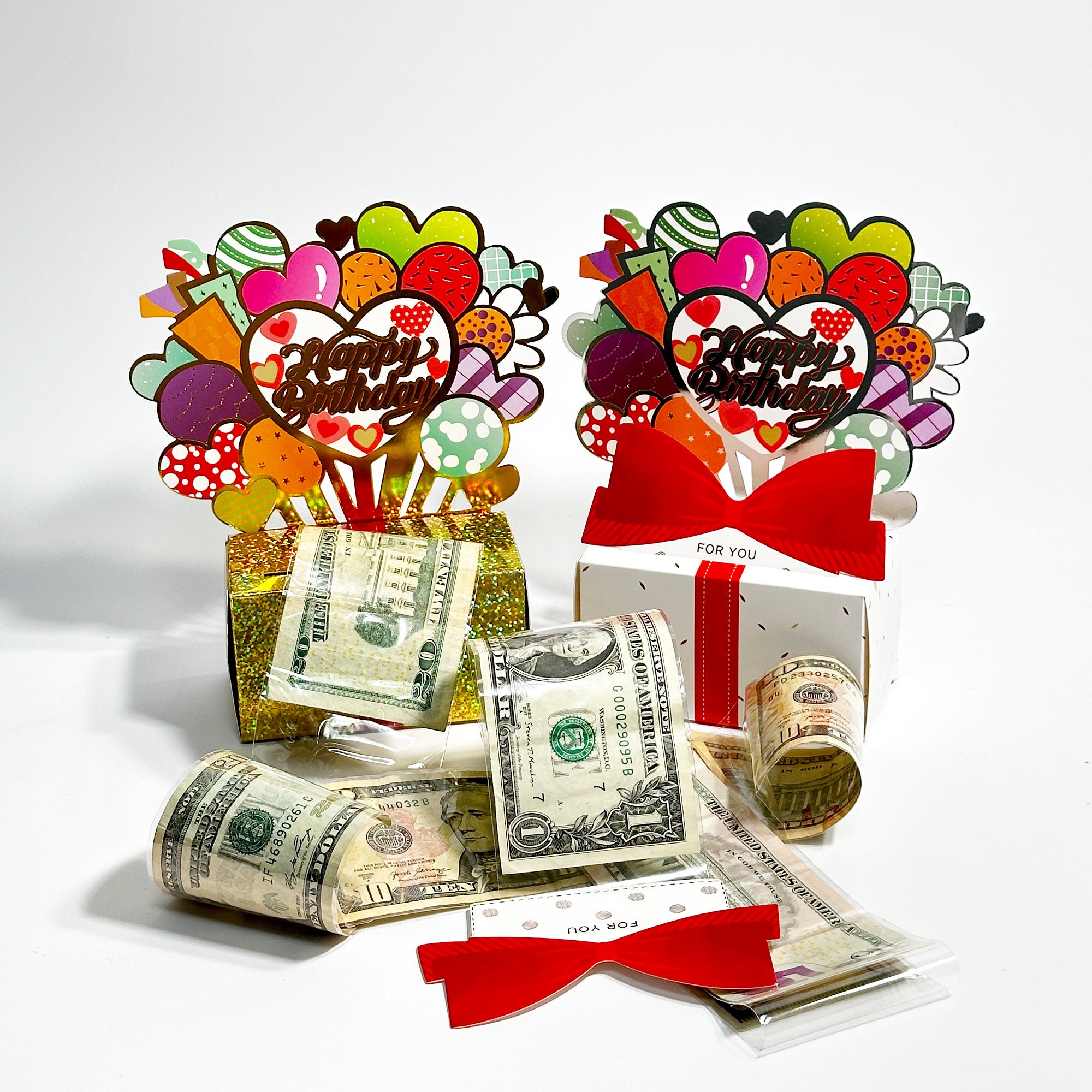 Happy Birthday!! Unique Surprise Money Pull Gift Box| DIY Kit| Cash Box ...