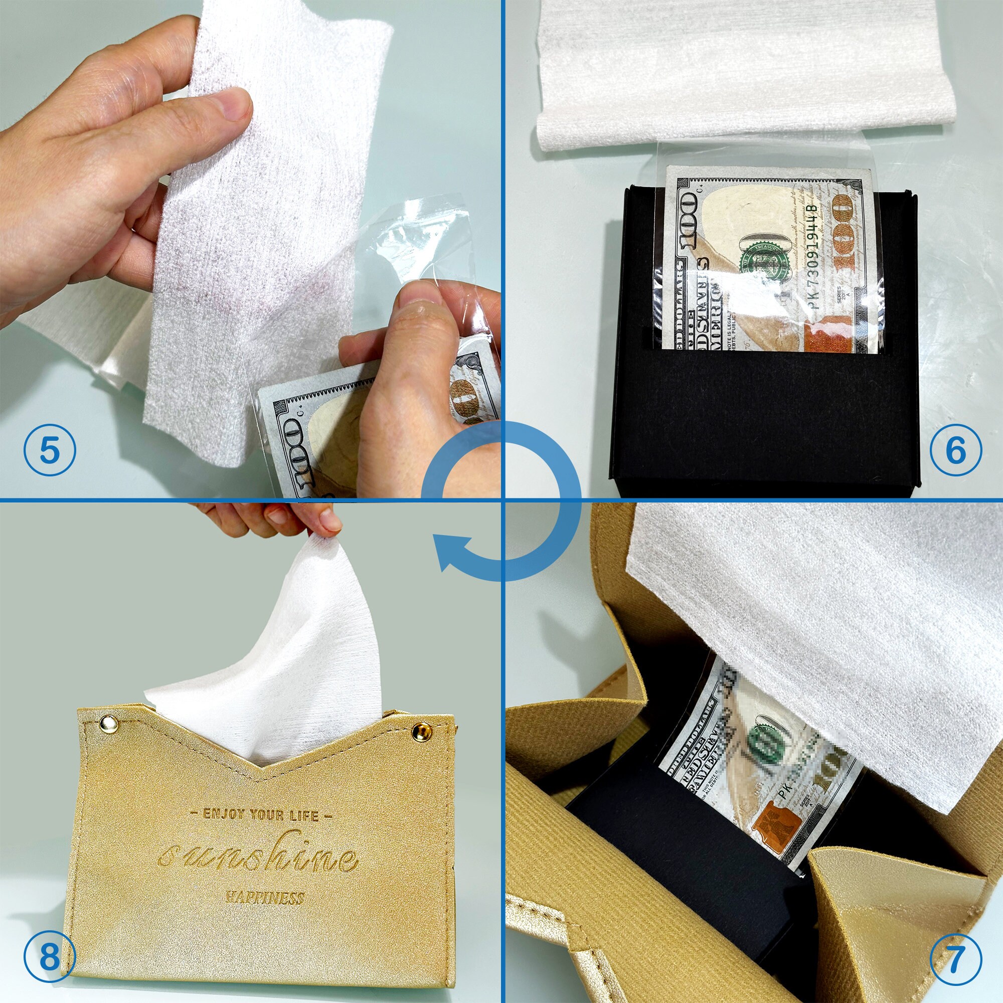 Tissue Box Money Pull Out Kit - Fun Cash Gift for Graduation, Birthday ...