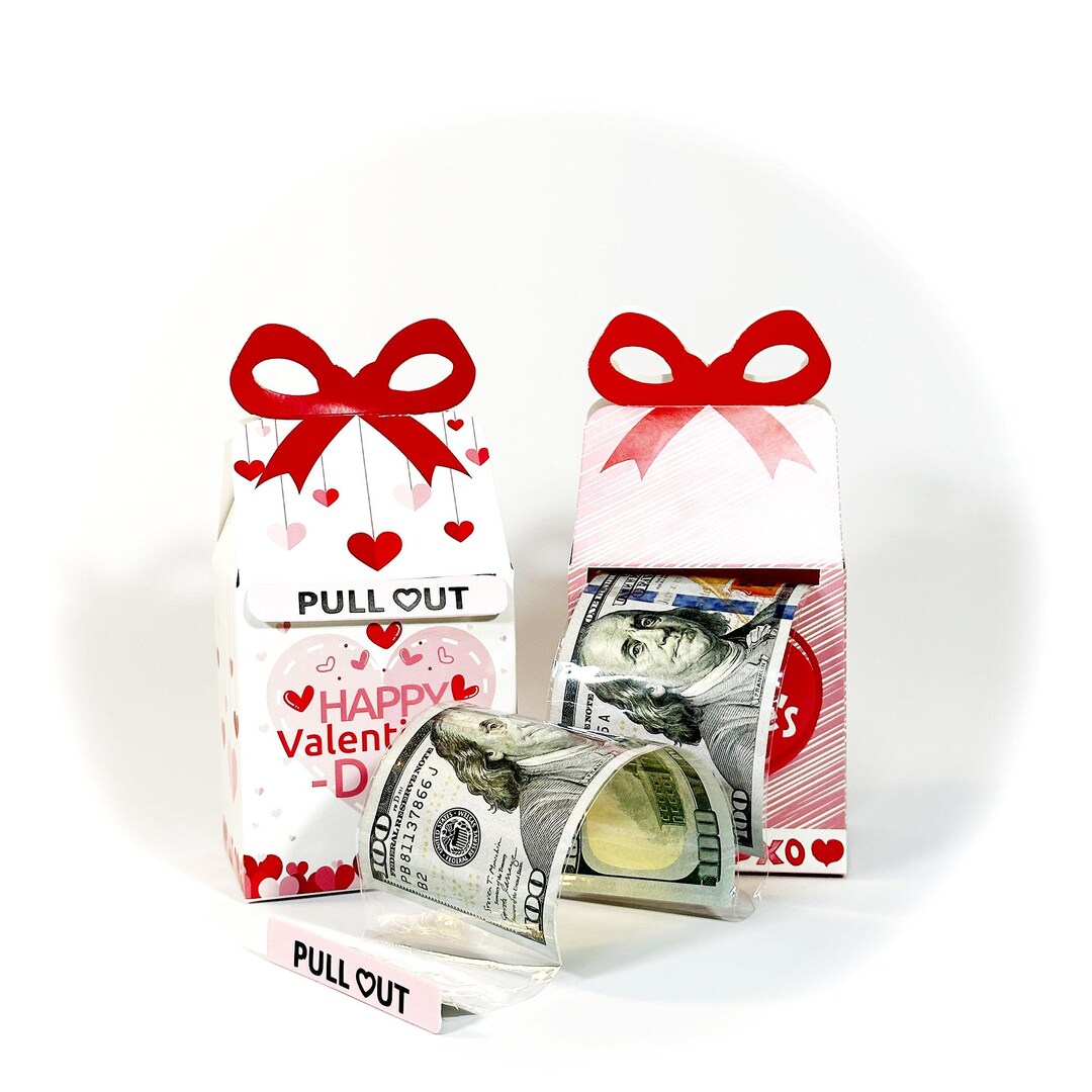 Valentine's Day Unique Surprise Money Pull Gift Box| DIY Kit| Cash Box ...