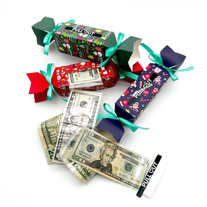 Christmas Money Pull Out Box: Unique Holiday Cash Gift - Etsy
