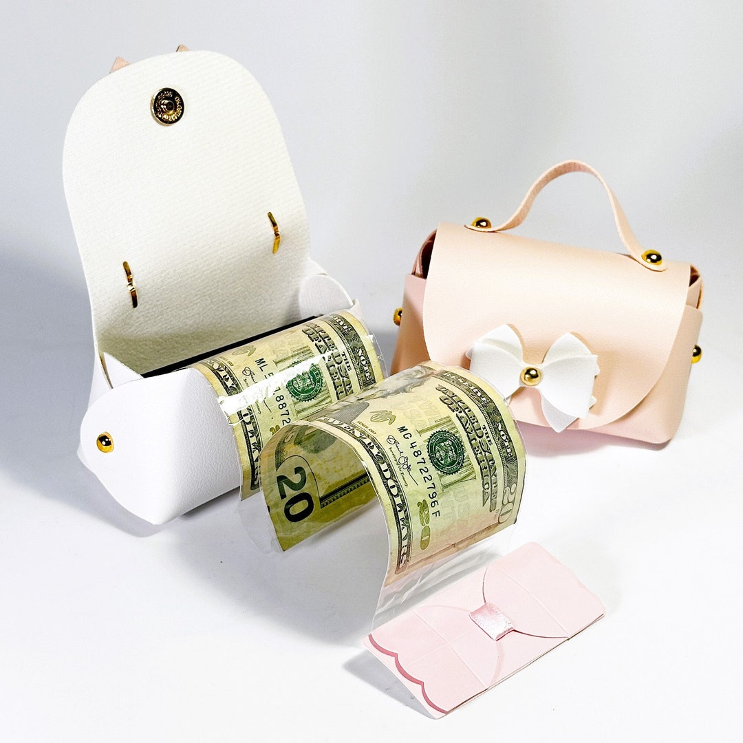 NEW!! Unique Surprise Money Pull Gift Mini Ribbon Bag | Cash Pull Box ...