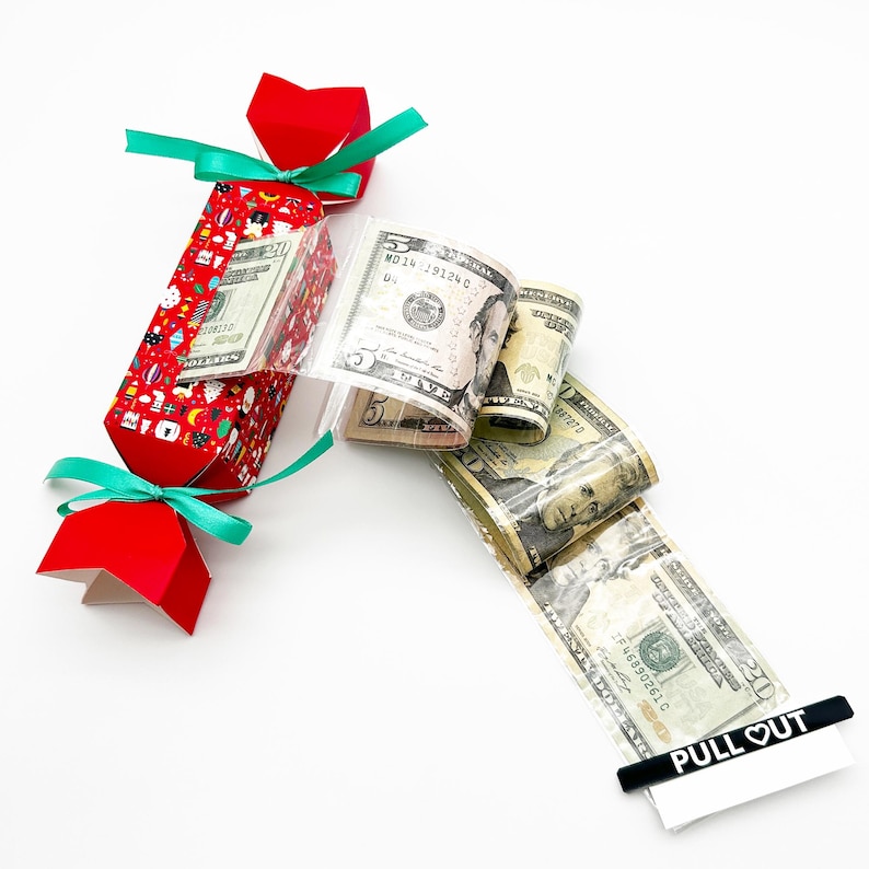 Christmas Money Pull Out Box: Unique Holiday Cash Gift - Etsy