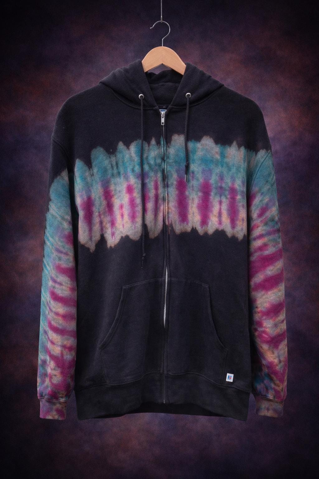 Custom "drip" Reverse Tie-dye Zip Hoodie – One-of-a-kind, Made-to-order ...