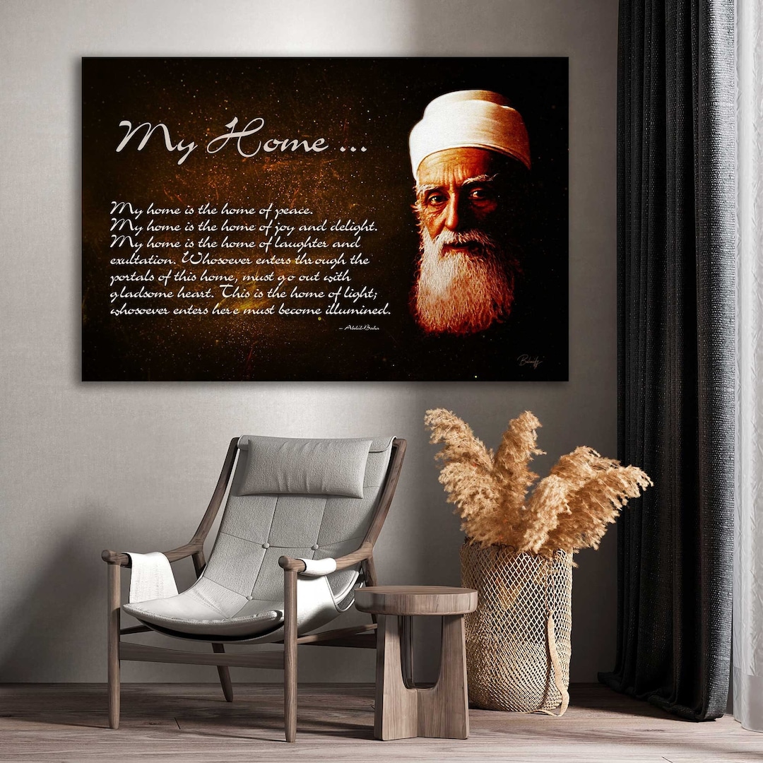 My Home is the Home of Peace | Abdu’l-baha | Baha'i Art | Bahai ...