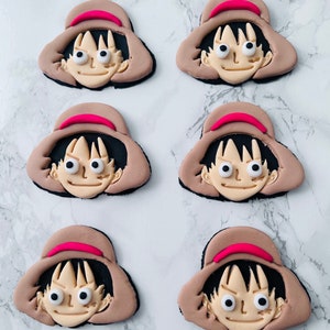 Handmade Edible Unofficial One Piece Birthday Party Fondant Luffy ...
