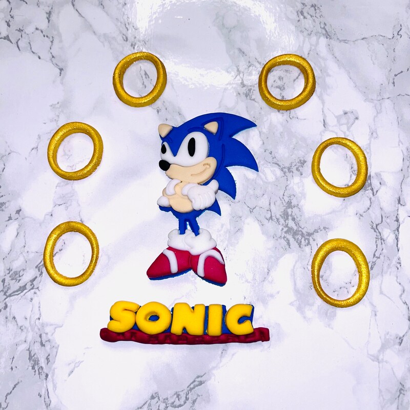 Sonic Edible Cake Topper - Etsy