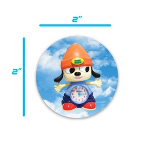 Parappa Clock Circle Sticker - Etsy