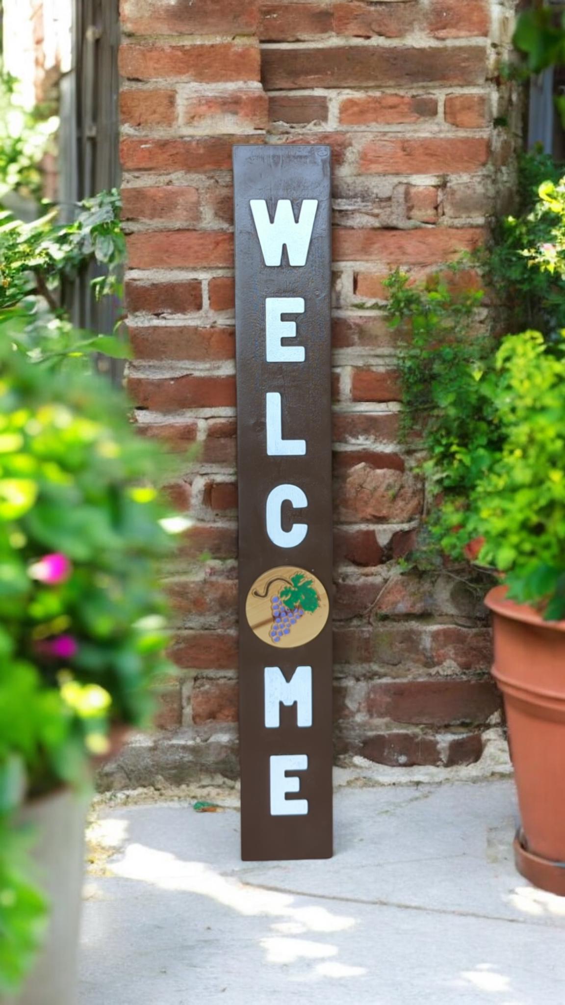 Welcome Sign With Interchangeable Designs / Personalized WELCOME Sign ...