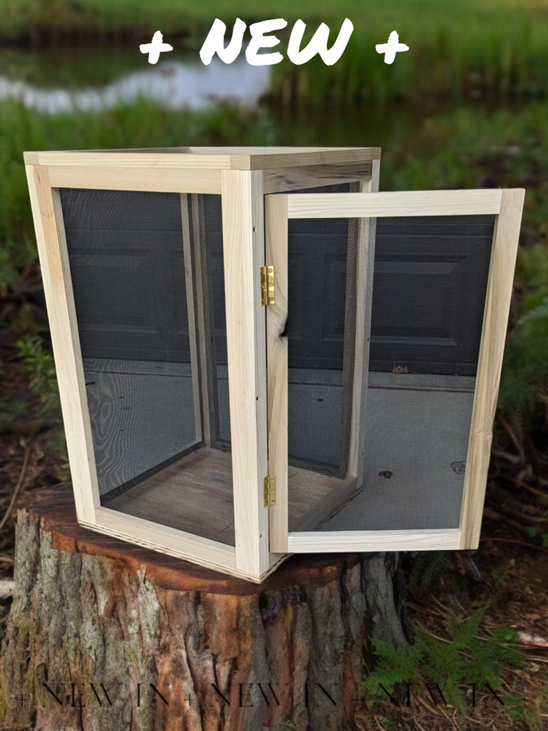 Monarch Butterfly Habitat Enclosure (wood Frame Approx. 16"x16"x22") - Etsy