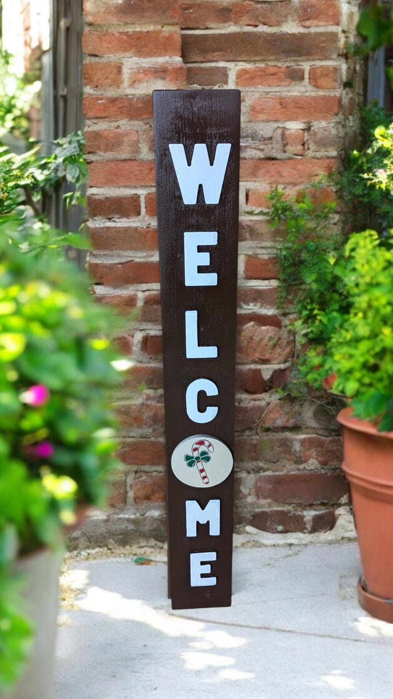 Welcome Sign With Interchangeable Designs / Personalized WELCOME Sign ...
