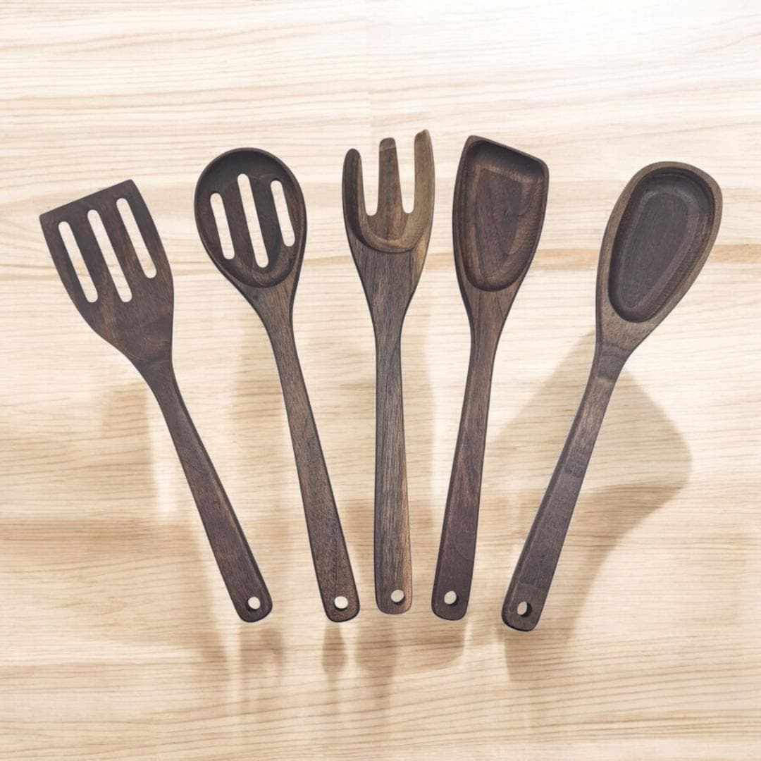 Best-selling Walnut Wooden Kitchen Utensils (individual Pieces) - Etsy