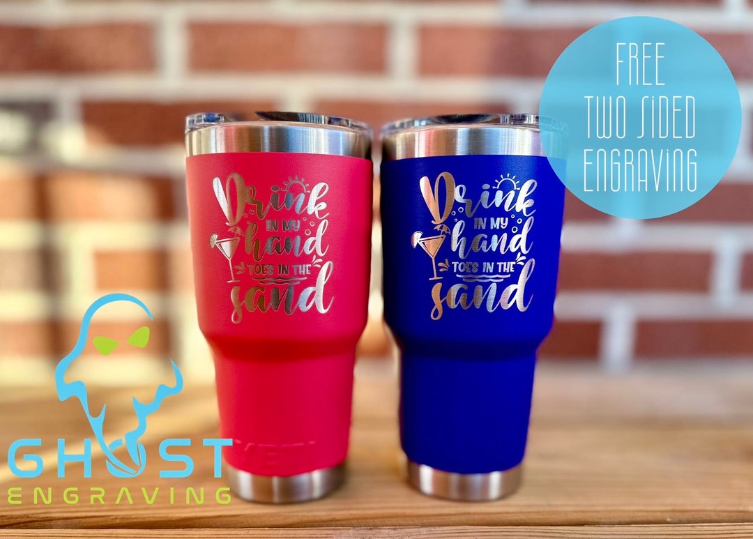 Custom Beach Yeti Personalized 30oz & 20oz Stainless Steel - Etsy