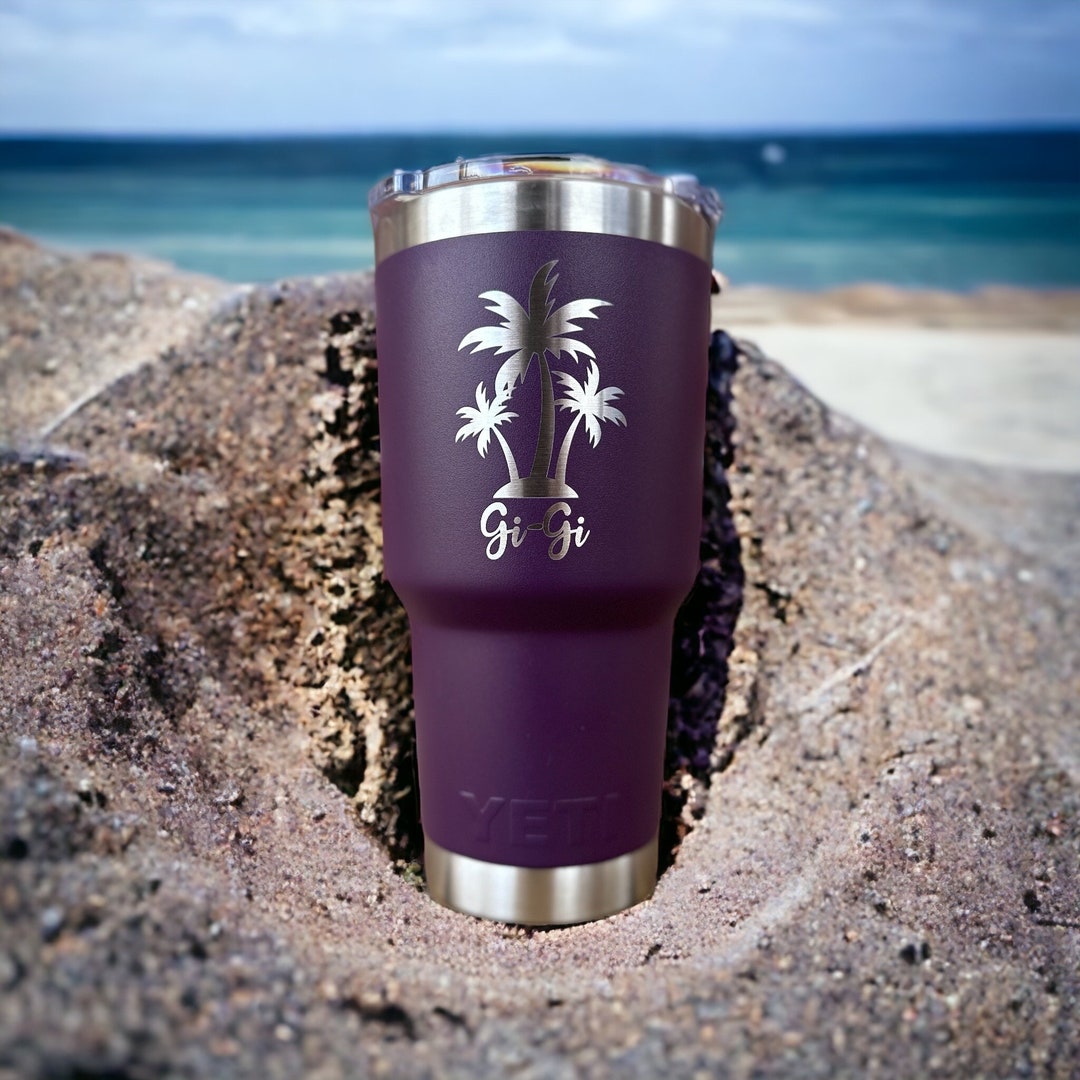 Custom Beach Yeti Personalized 30oz & 20oz Stainless Steel - Etsy