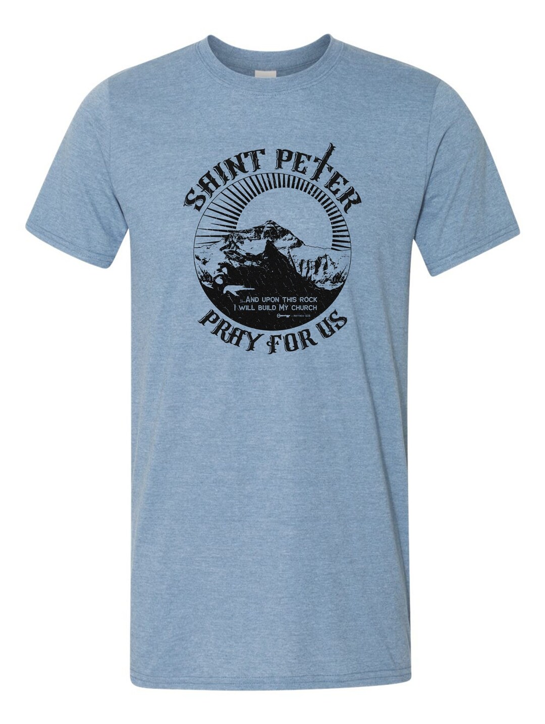 Saint Peter the Rock Graphic Christian Tee - Etsy