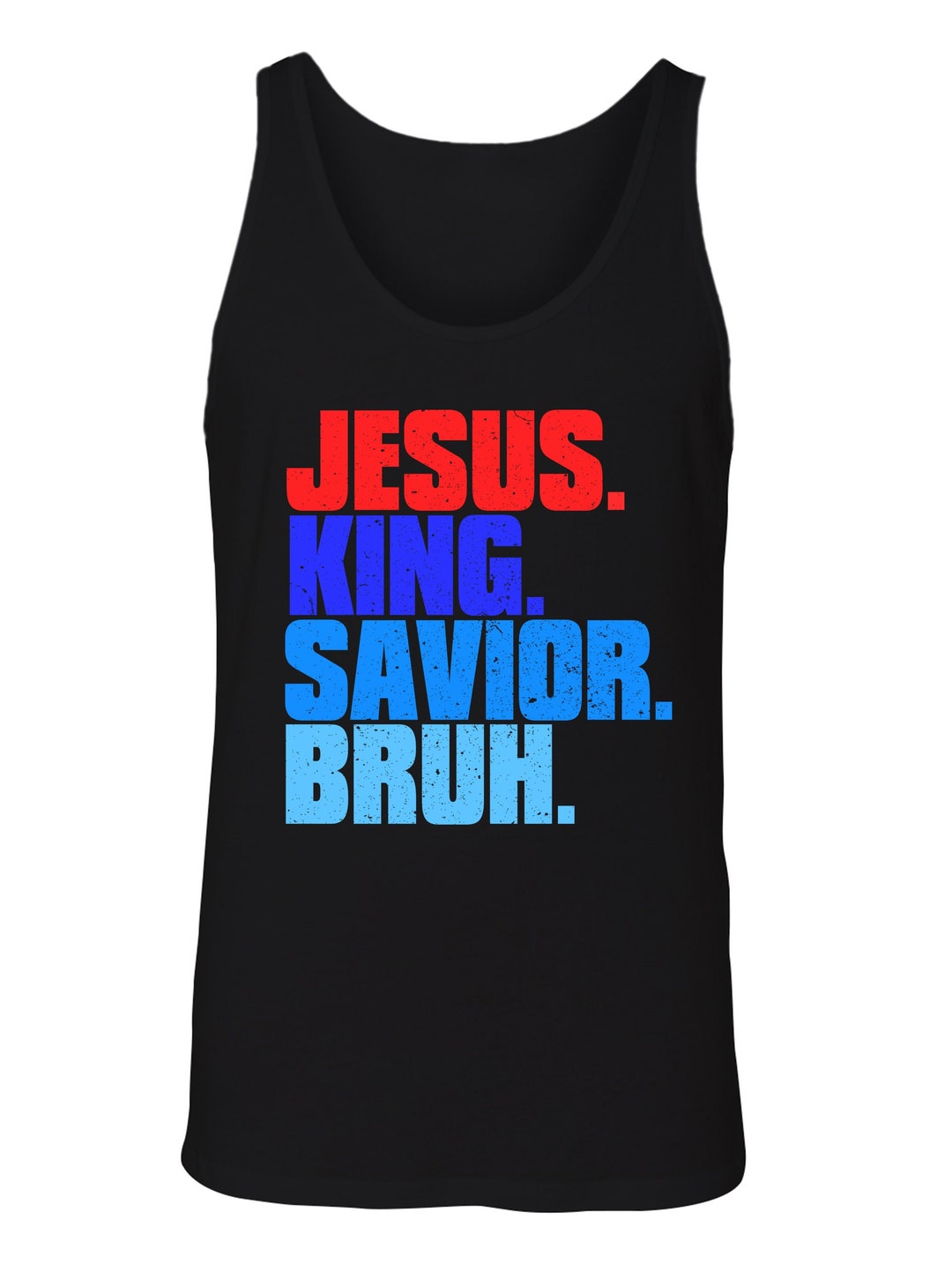 Jesus Bruh_red Blue Variant_unisex Christian Workout Tank - Etsy