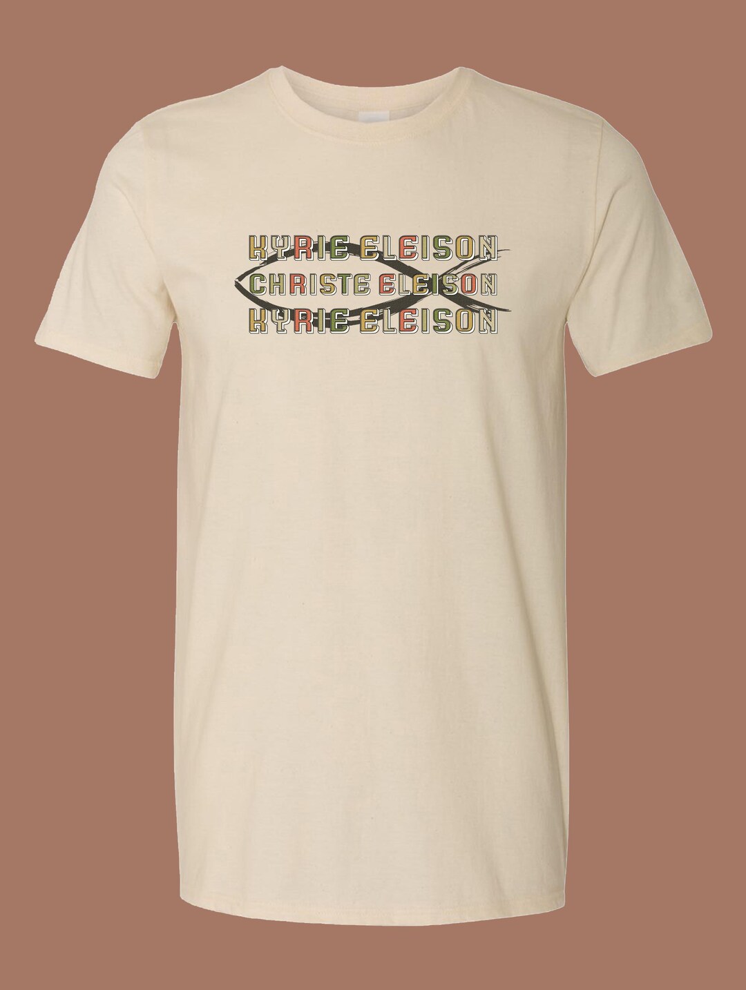 Kyrie Eleison Christe Eleison Lenten Ichthys Catholic T-shirt - Etsy