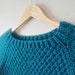 Knitting Pattern in Spanish, Handmade Two-needle Knitted Raglan Sweater ...