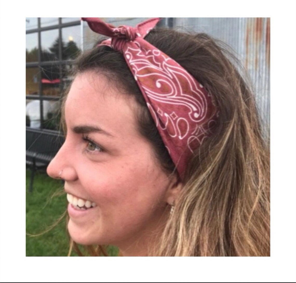 Bandana Sunbleachedcotton Paisley - Festivals - Bachelorette/ Bridal ...