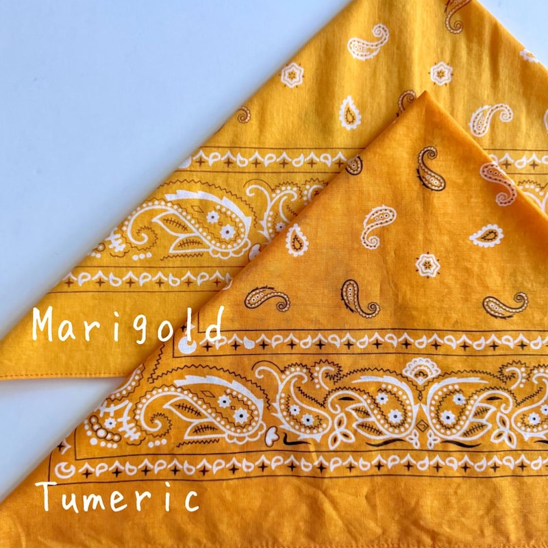 Gold Colored Bandana - Etsy