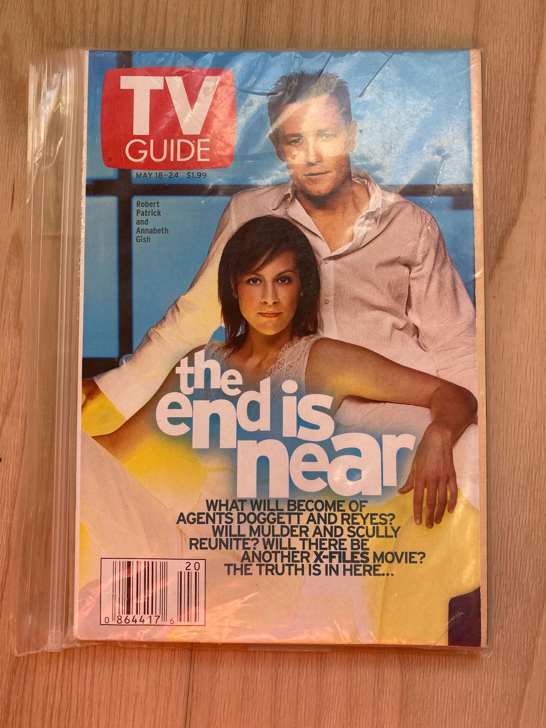 VINTAGE - 2002 the X-files TV Guide Set "the End is Near" - Etsy