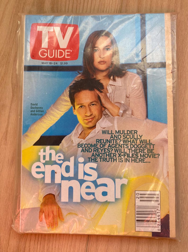VINTAGE - 2002 the X-files TV Guide Set "the End is Near" - Etsy
