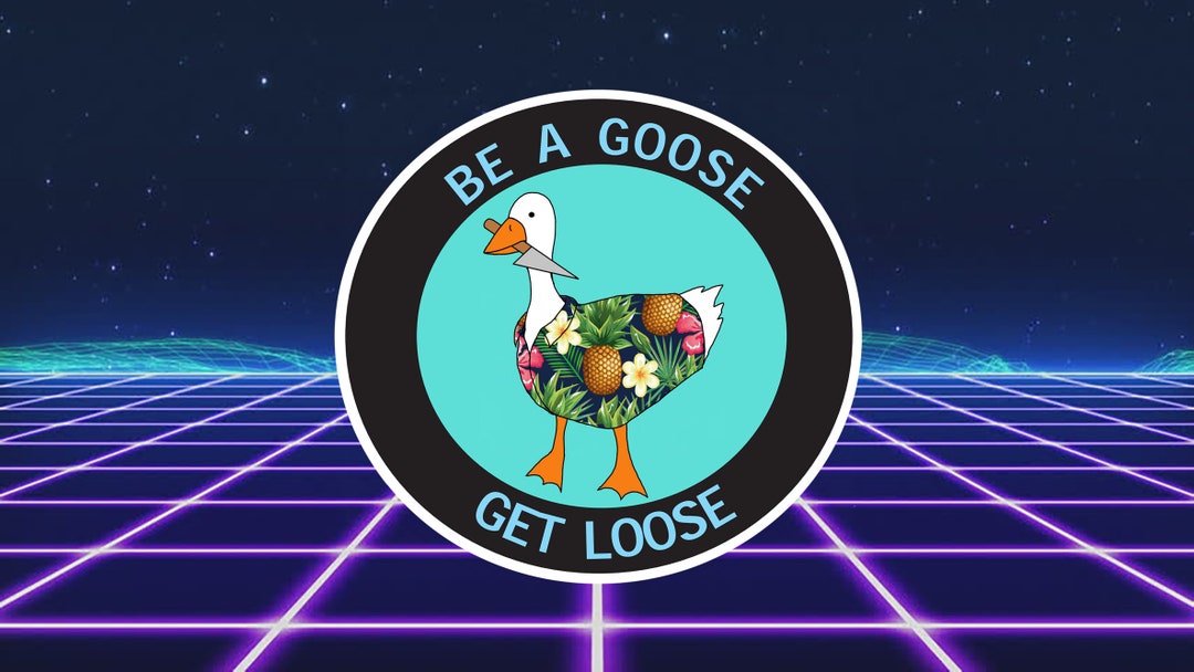 The Goose is Loose | Fun Sticker, Laptop Sticker, Nalgene Sticker, Cute ...