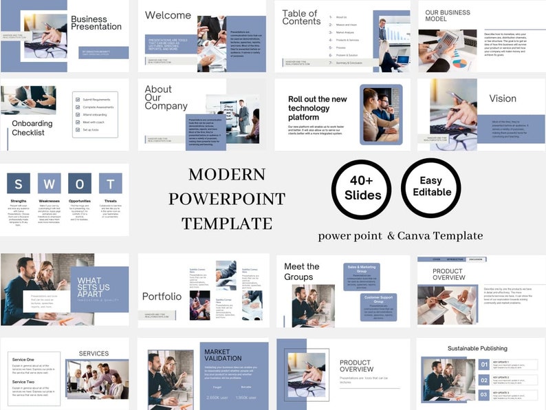 Professional Powerpoint Presentation Premium Template. Clean, Modern ...