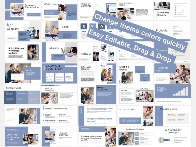 Professional Powerpoint Presentation Premium Template. Clean, Modern ...