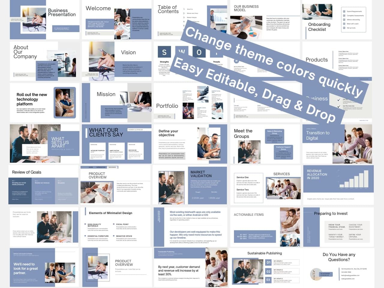 Professional Powerpoint Presentation Premium Template. Clean, Modern ...