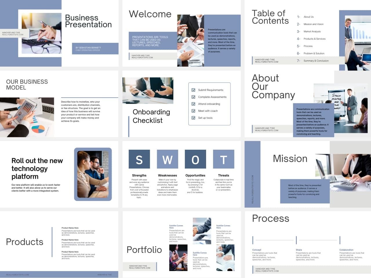 Professional Powerpoint Presentation Premium Template. Clean, Modern ...