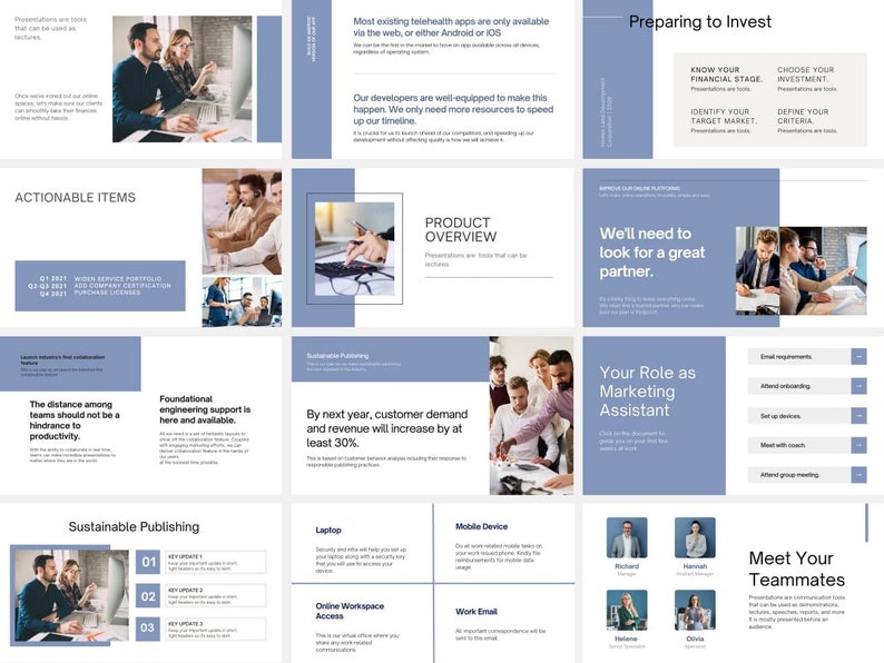 Professional Powerpoint Presentation Premium Template. Clean, Modern ...