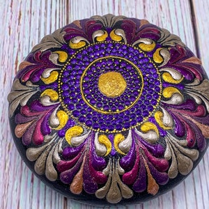 High Frequency Colors Flower Mandala Painting - Etsy