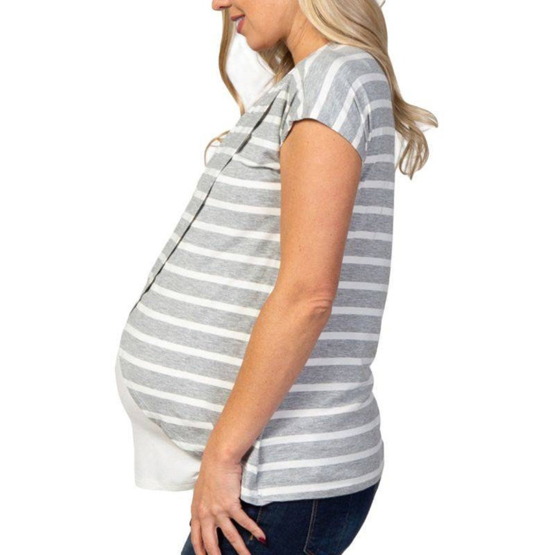 Stripe Split Maternity Pregnancy Breastfeeding Nursing Friend - Etsy