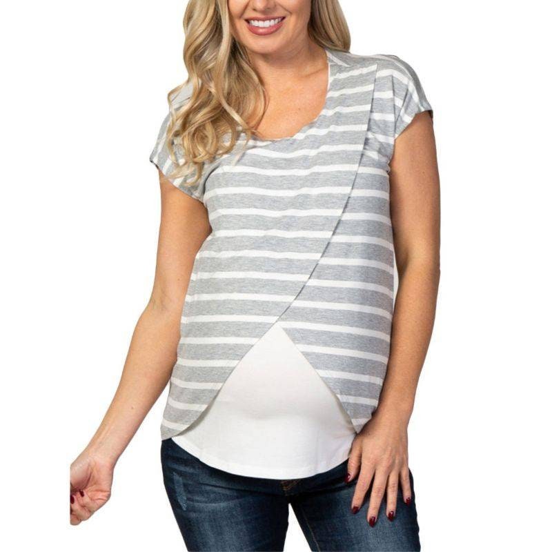 Stripe Split Maternity Pregnancy Breastfeeding Nursing Friend - Etsy