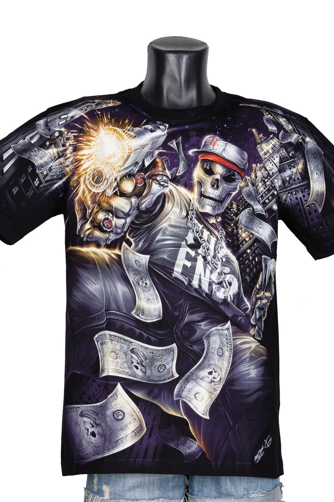 T-shirt Fullhd Rock Chang Original Shooting Cash Flow FHD-42 Glow in ...
