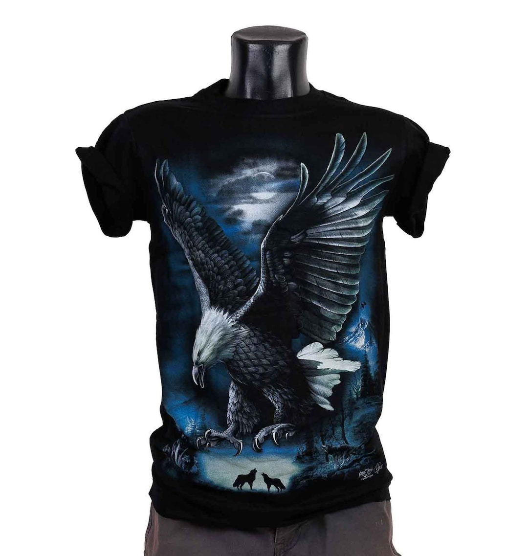 T-shirt Rock Chang Original Flying Eagle Blue Mountains Glow in the ...