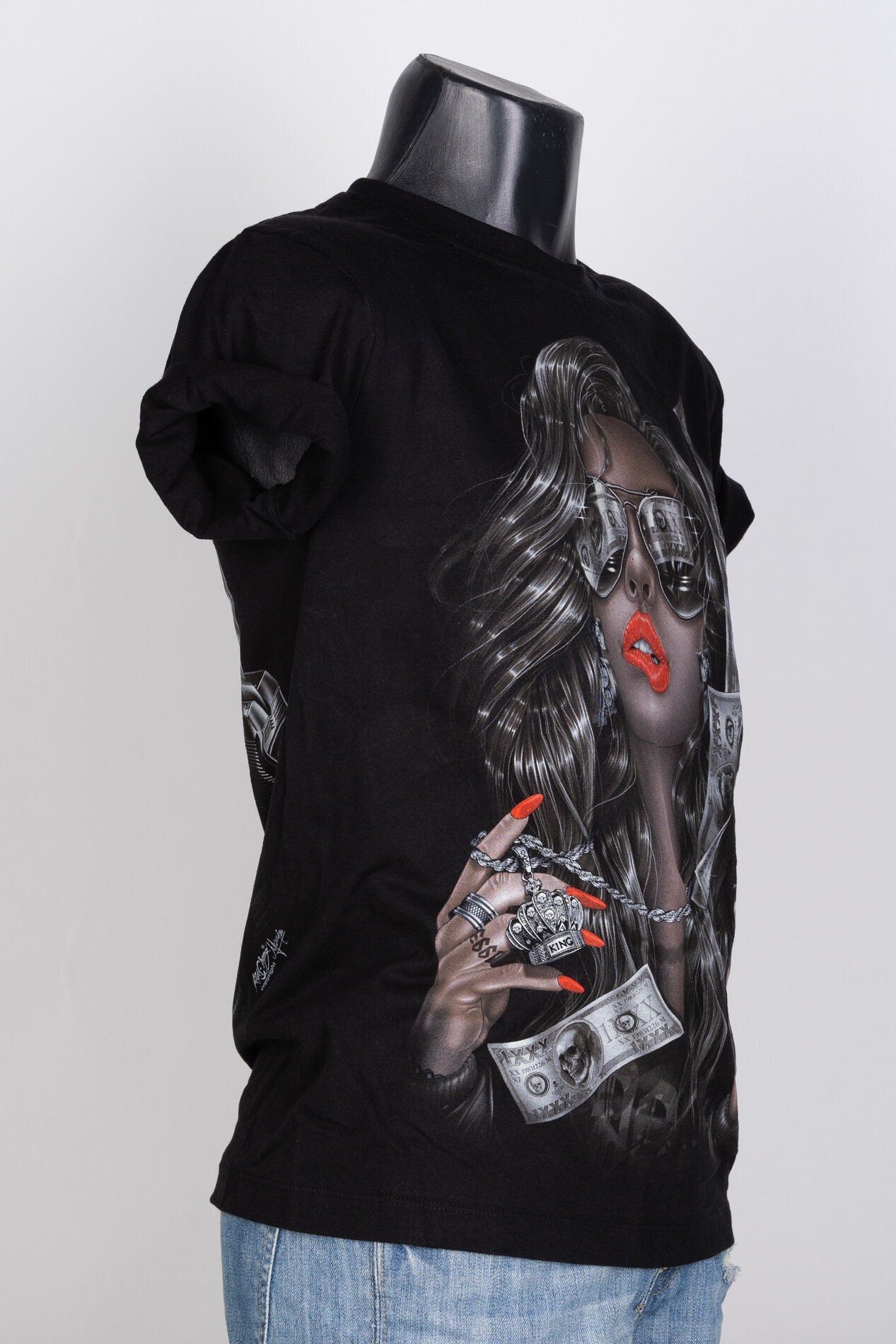 Rock Chang Sexy Red Lips T-shirt, Glow in the Dark Print - Etsy