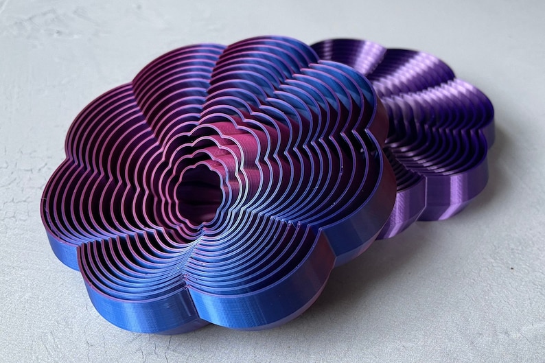 Fidget Toy Nested Flower Silky Color-shift - Etsy
