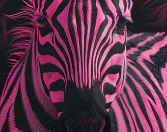 Pink Zebra Table Top Retractable Banner, Pink Zebra Banner, Pink Zebra ...