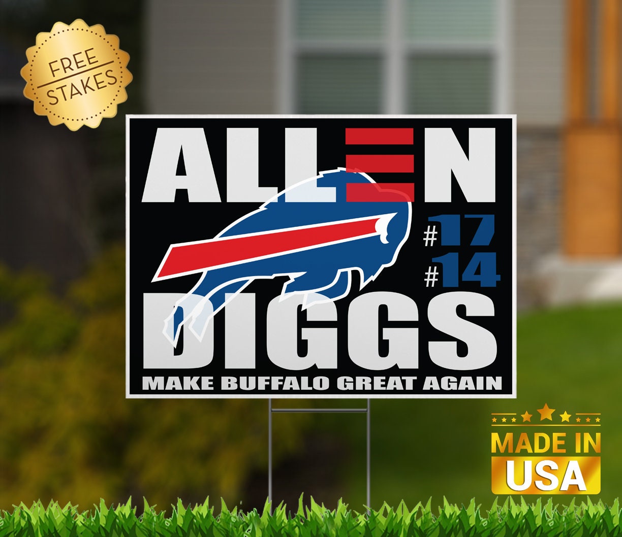 Josh Allen Yard Sign - Etsy