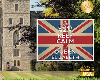 Queen Elizabeth Sign - Etsy