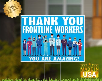 Thank You Yard Sign | Etsy