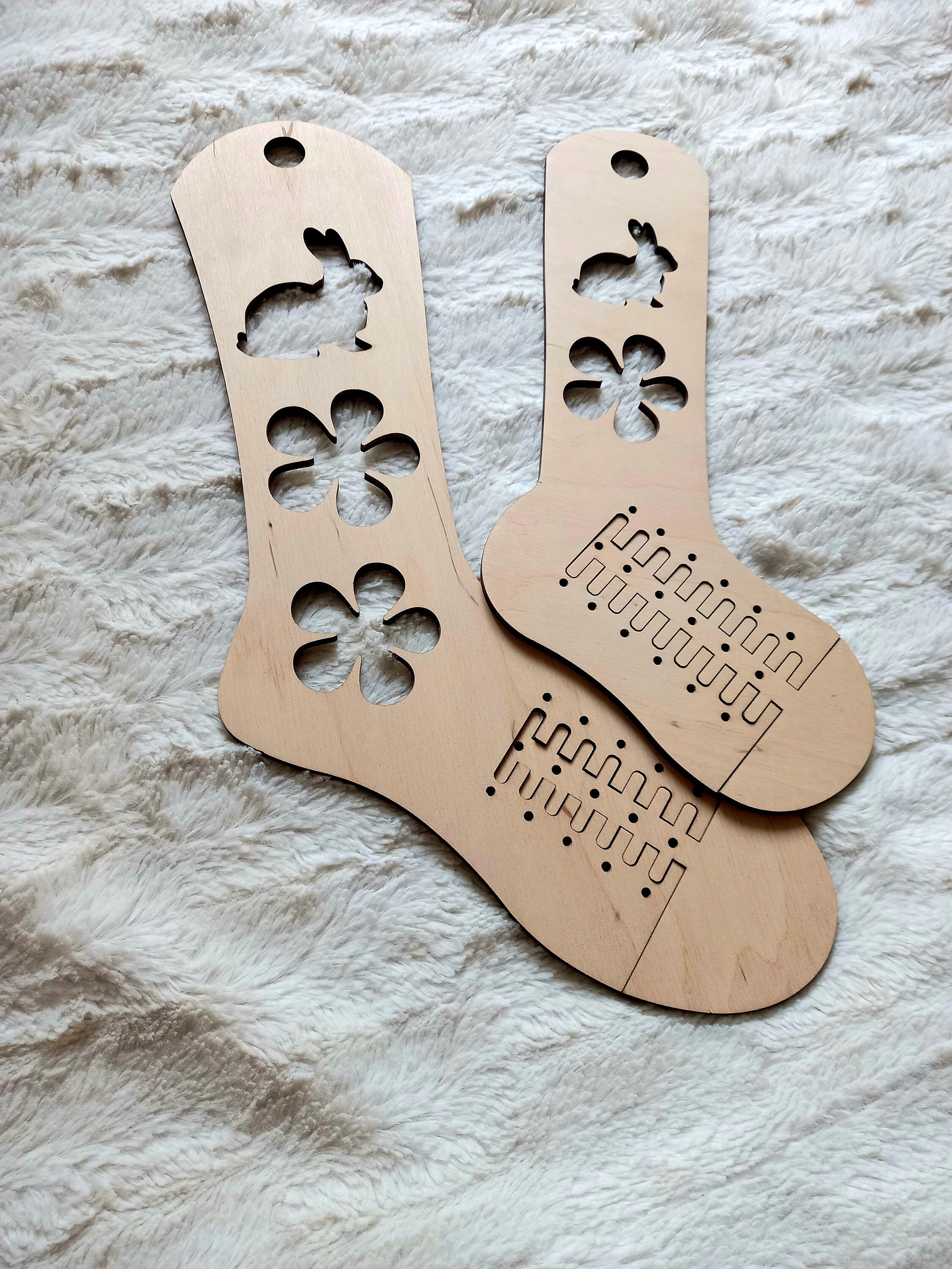 Sock Blocker 2 Adults 1 Child as a Gift Design Rabbit : | Etsy