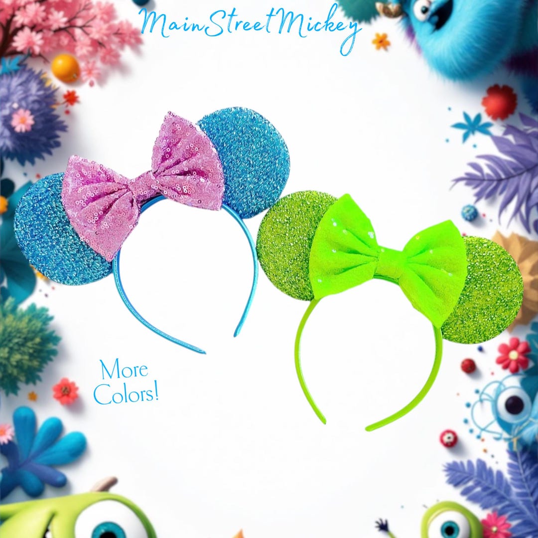 Minnie Mouse Monsters Ear, Disney Ear for Adults and Kids, Mike Mouse ...