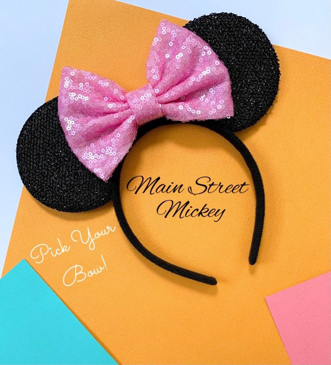Minnie Mouse Ears, Disney Ears for Adults and Kids, Pink Minnie Mouse ...